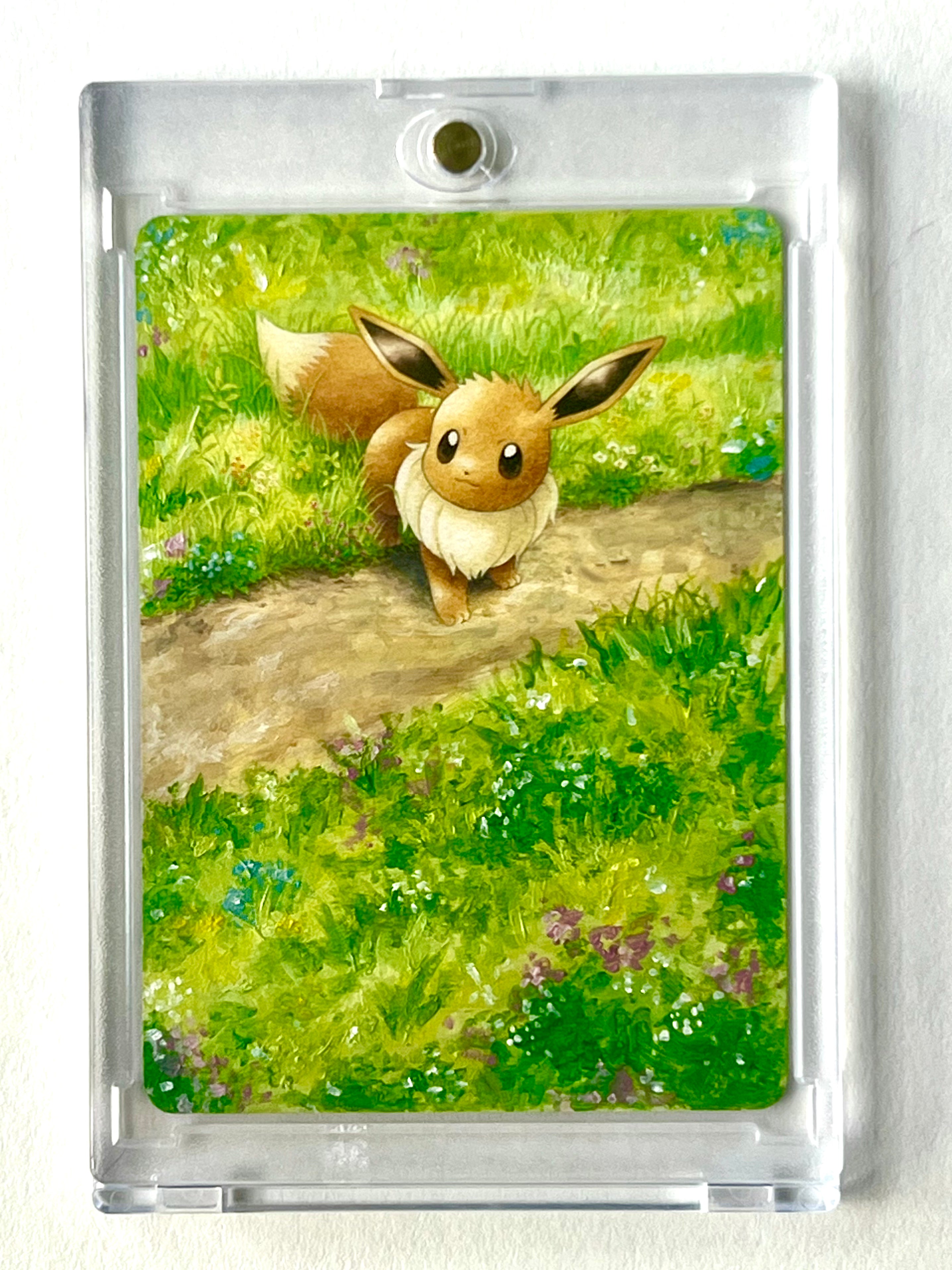 Eevee Painted Pokemon Card – Petal Headz